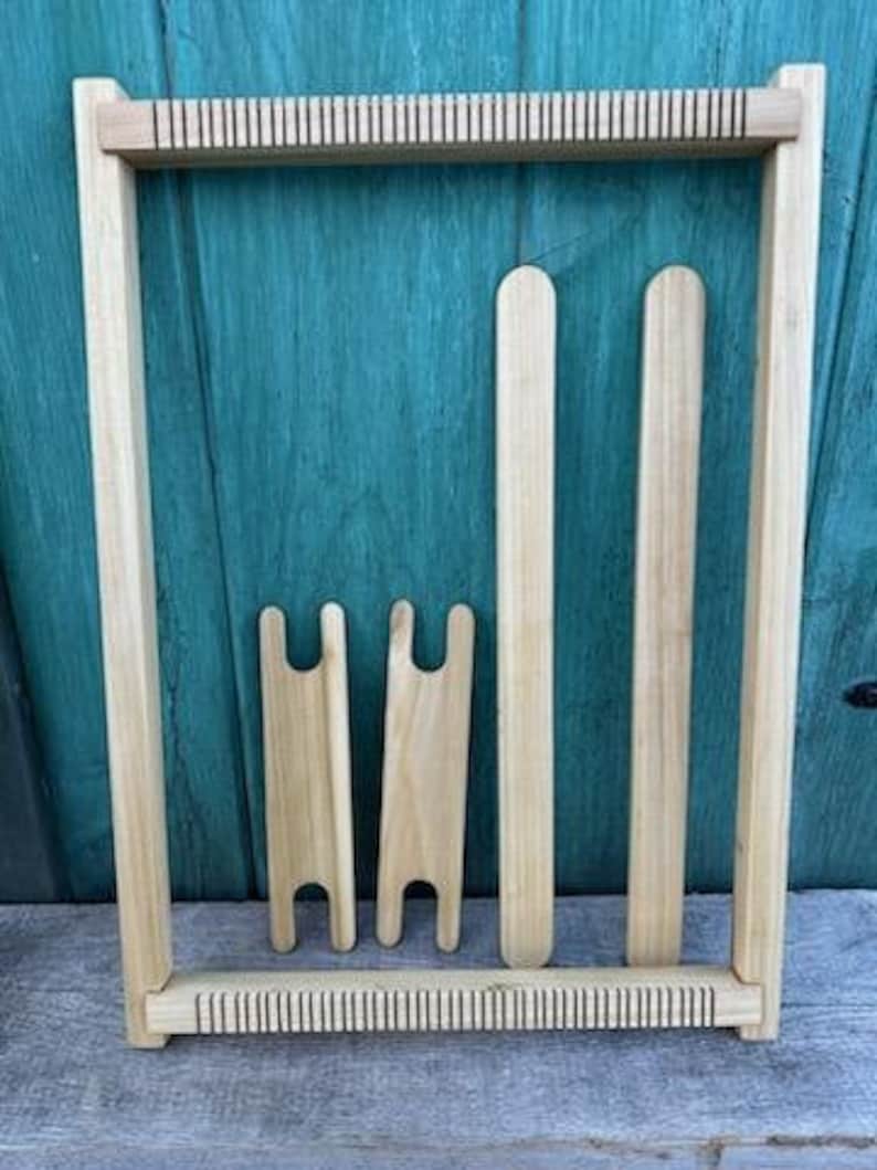 Hand Made Solid Wood Lap Loom - Tulip Tree Frame Loom, Weaving Loom - Etsy