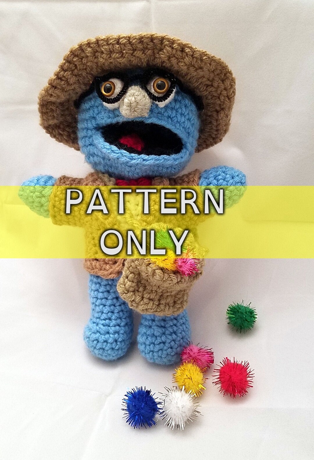 The Professor Crochet Pattern (pattern Only) - Etsy