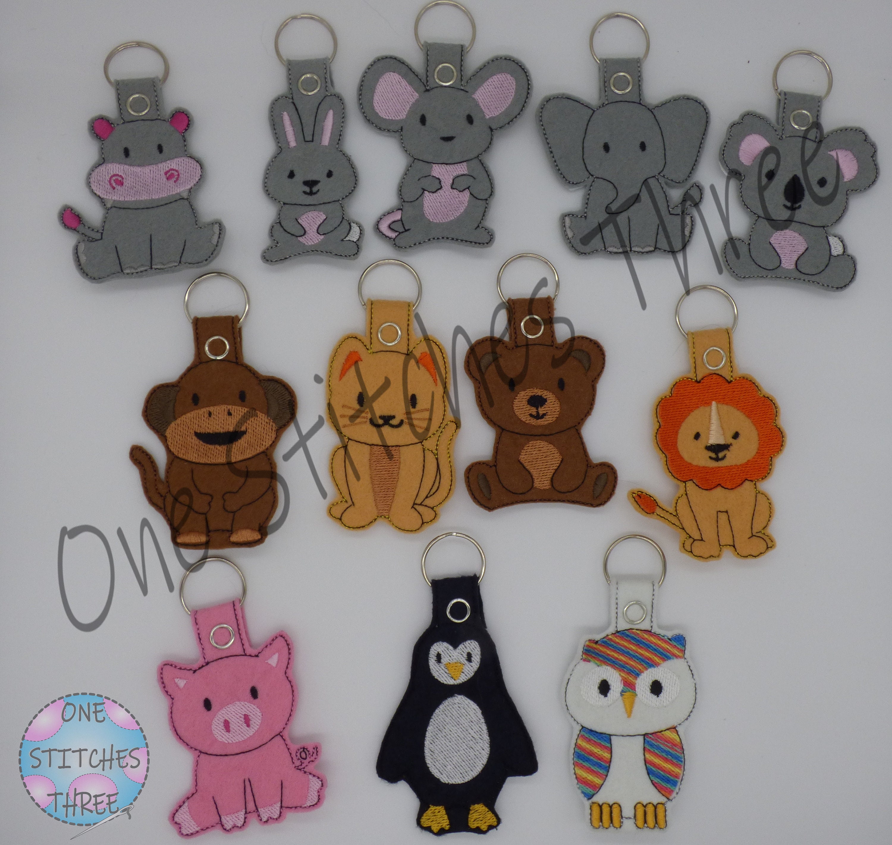 Animal Keyring | Zoo Animals | Felt Keyrings | Key Fob | Pets | Farm ...
