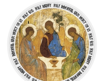 The Holy Trinity With Holy God, Holy Mighty, Holy Immortal Hospitality ...