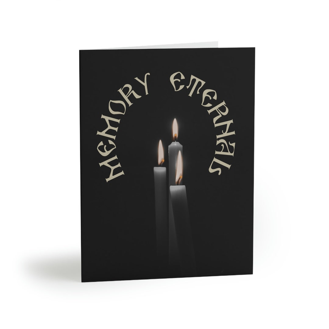 Memory Eternal Greeting Cards With Message 6 | Orthodox Faith ...