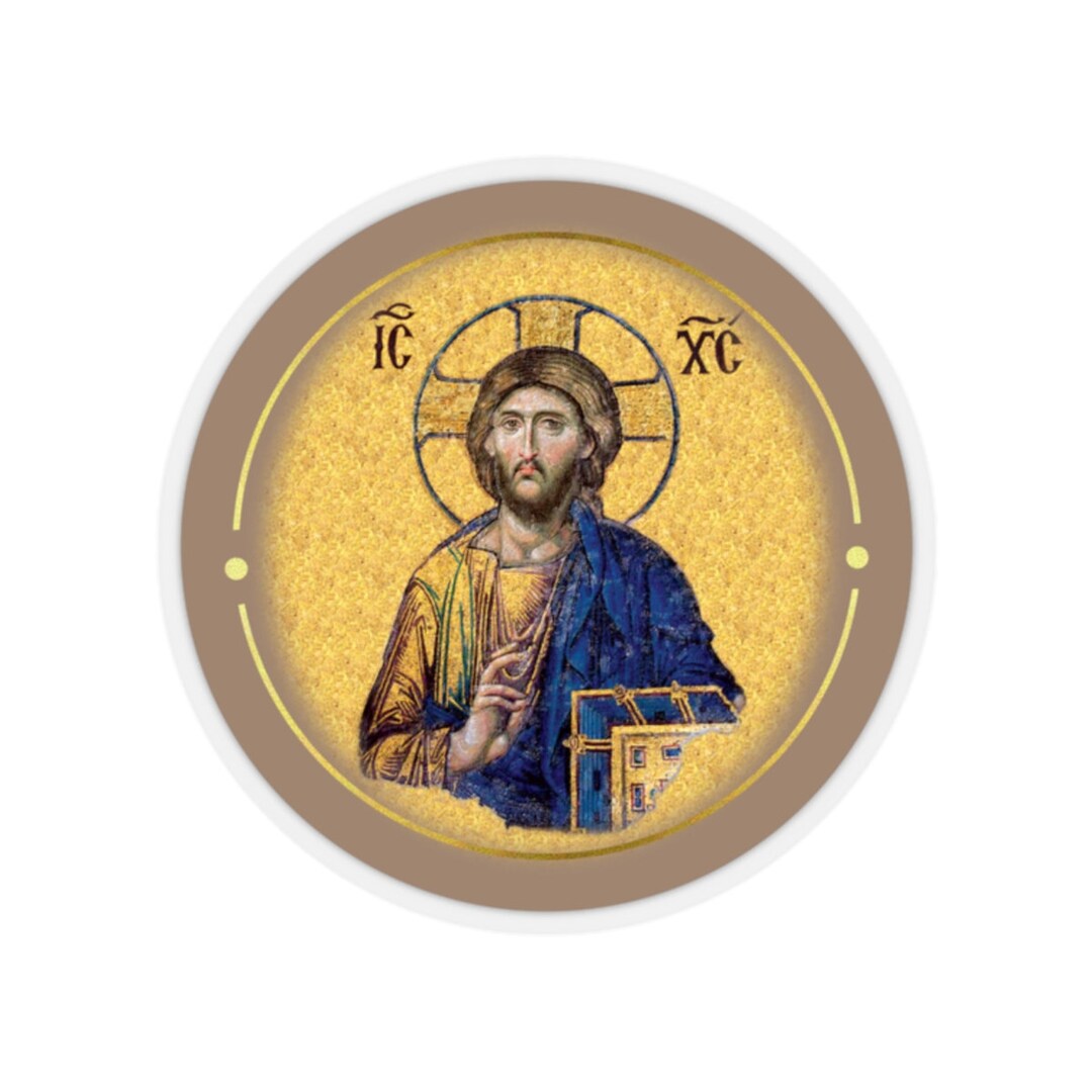 Jesus Christ Sticker Orthodox Faith Gift Idea Christian Gift Kiss-cut ...