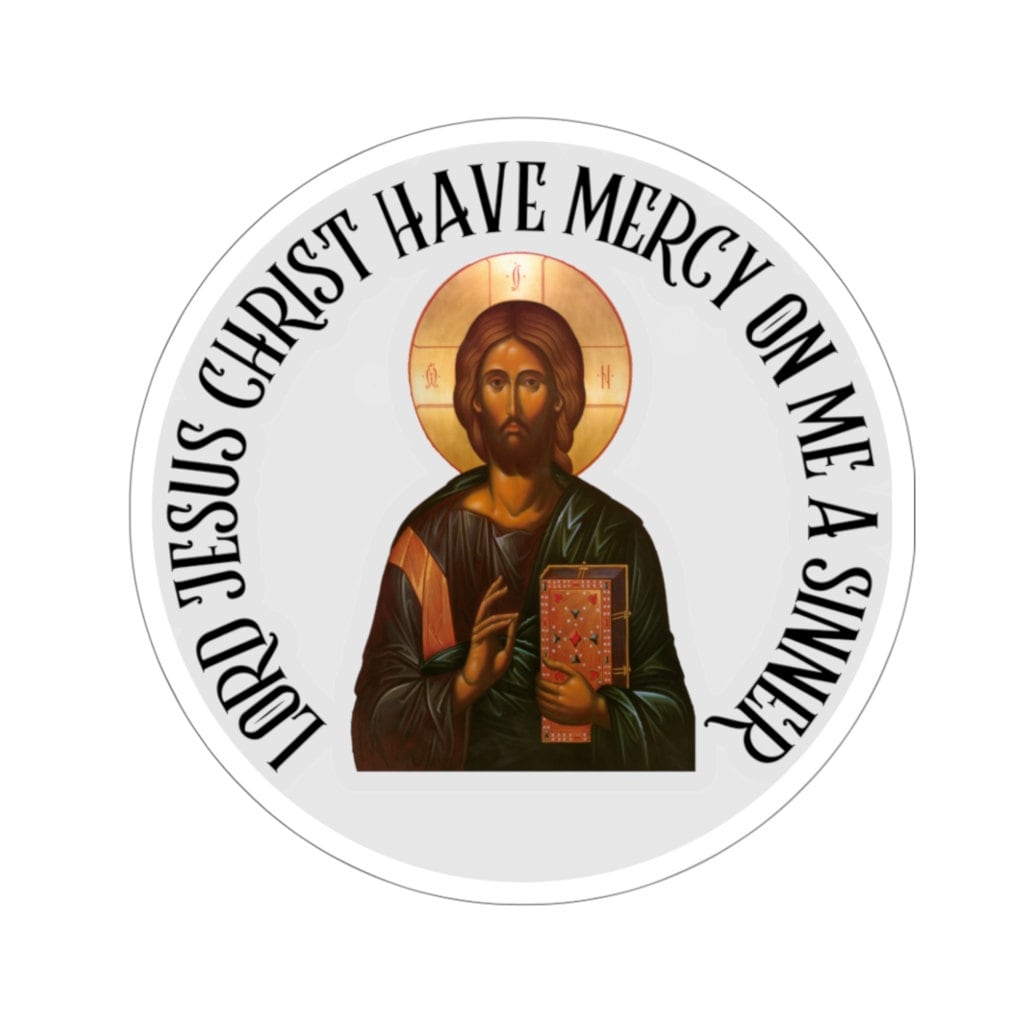 Jesus Prayer Orthodox Icon Sticker - Etsy