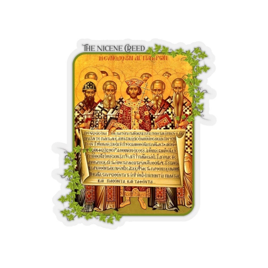 The Nicene Creed Icon Sticker | Orthodox Faith | Gift Idea | Christian ...