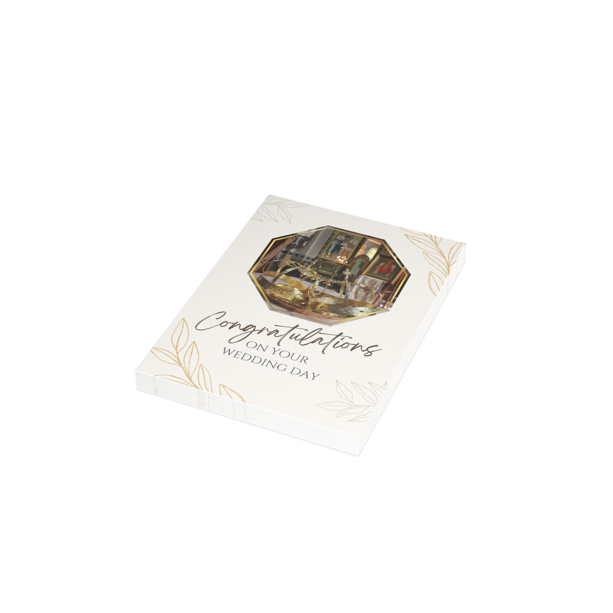 Congratulations on Your Wedding Day Blank Greeting Cards | Orthodox ...