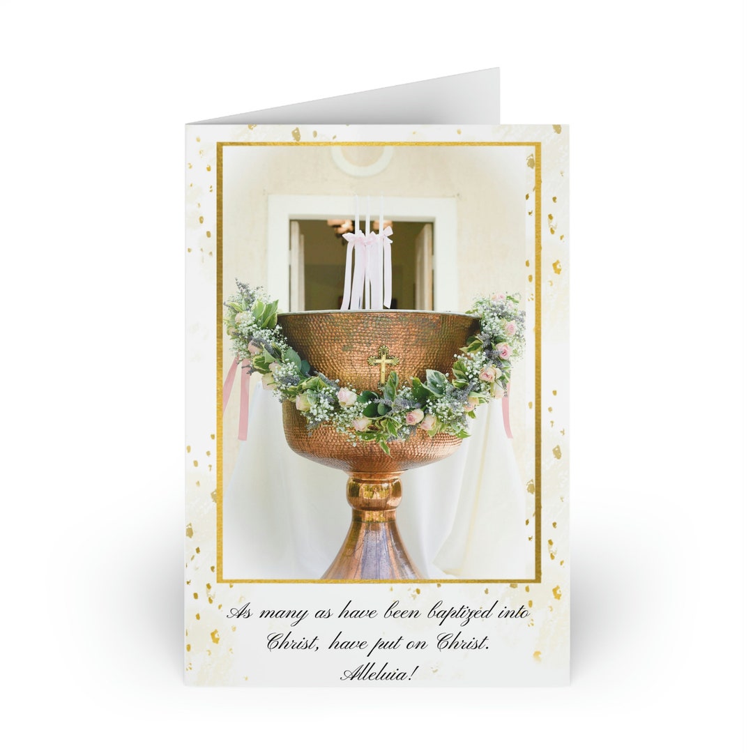 Orthodox Baptism Greetings Card 2 | God Grant You Many Years ...