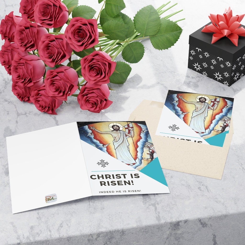 Coptic Christ is Risen Greetings Card 3 | Orthodox Faith | Pascha ...