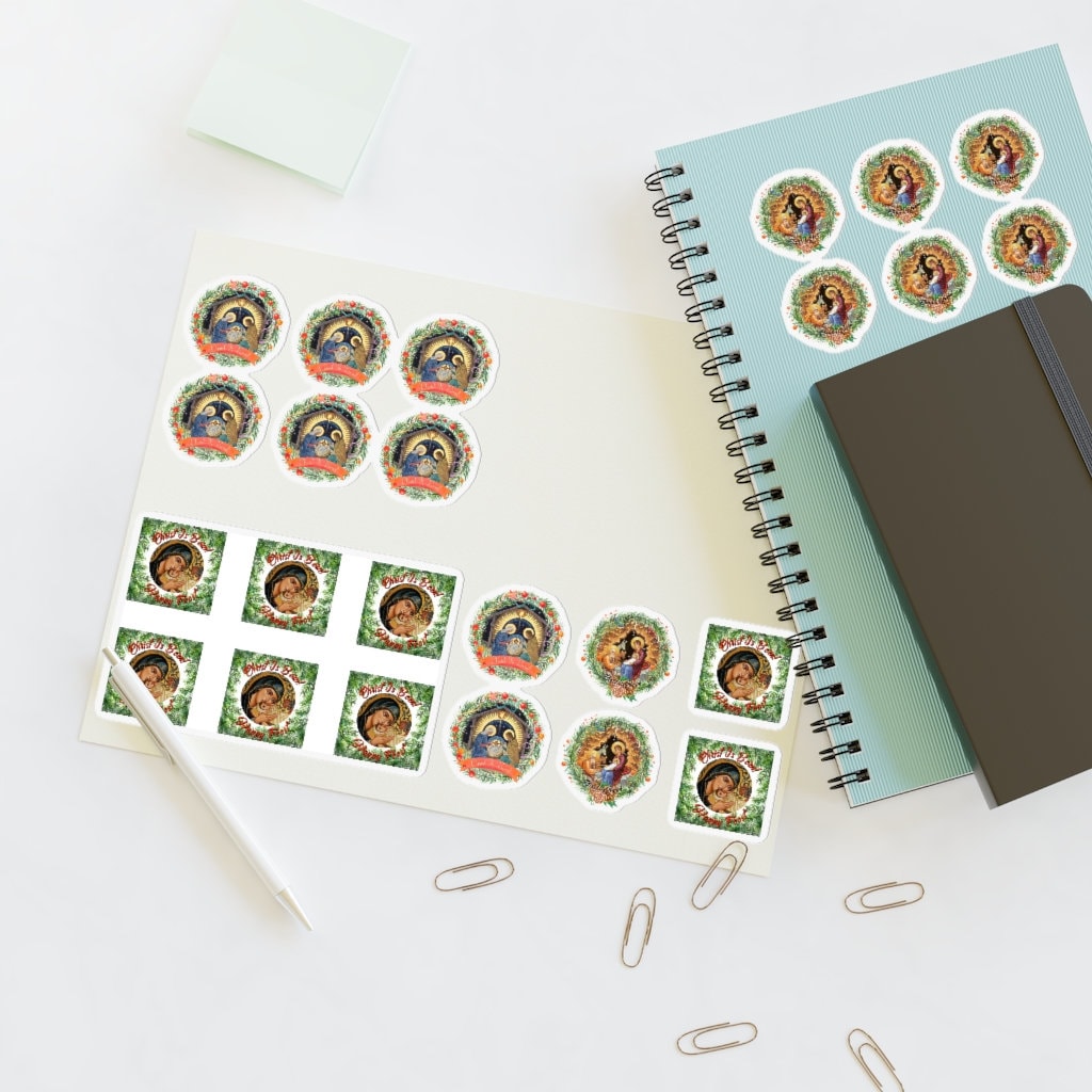 Christ is Born Happy Feast Sticker Sheet 1 Christmas Stickers Gift ...