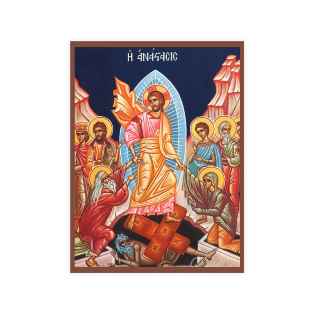 Resurrection With Hymn Card Bundles 3 | Orthodox Faith | Pascha Feast ...