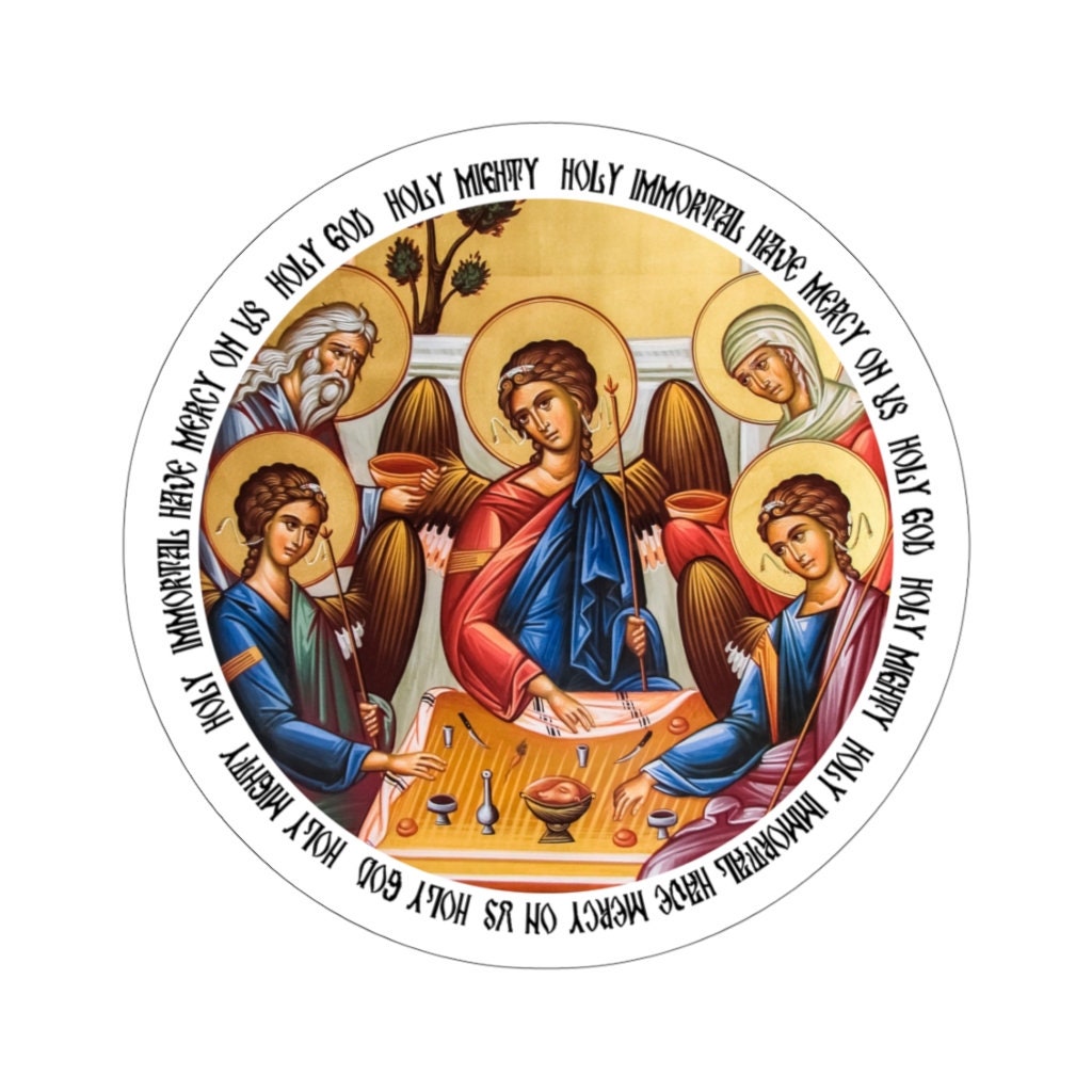 The Holy Trinity With Holy God, Holy Mighty, Holy Immortal Hospitality ...