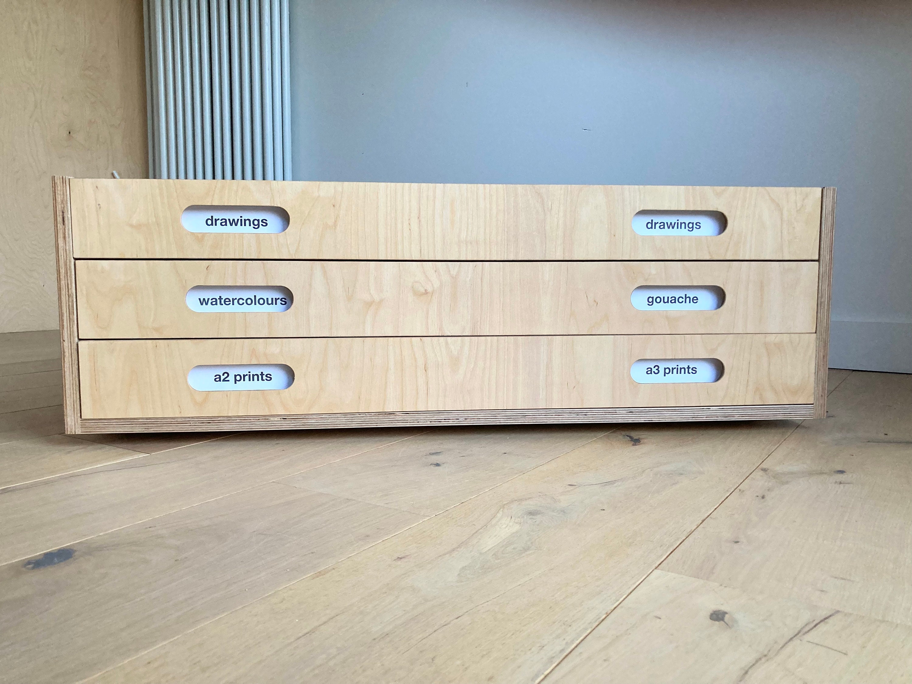 A1 Plan Chest 3 Drawers - Etsy UK