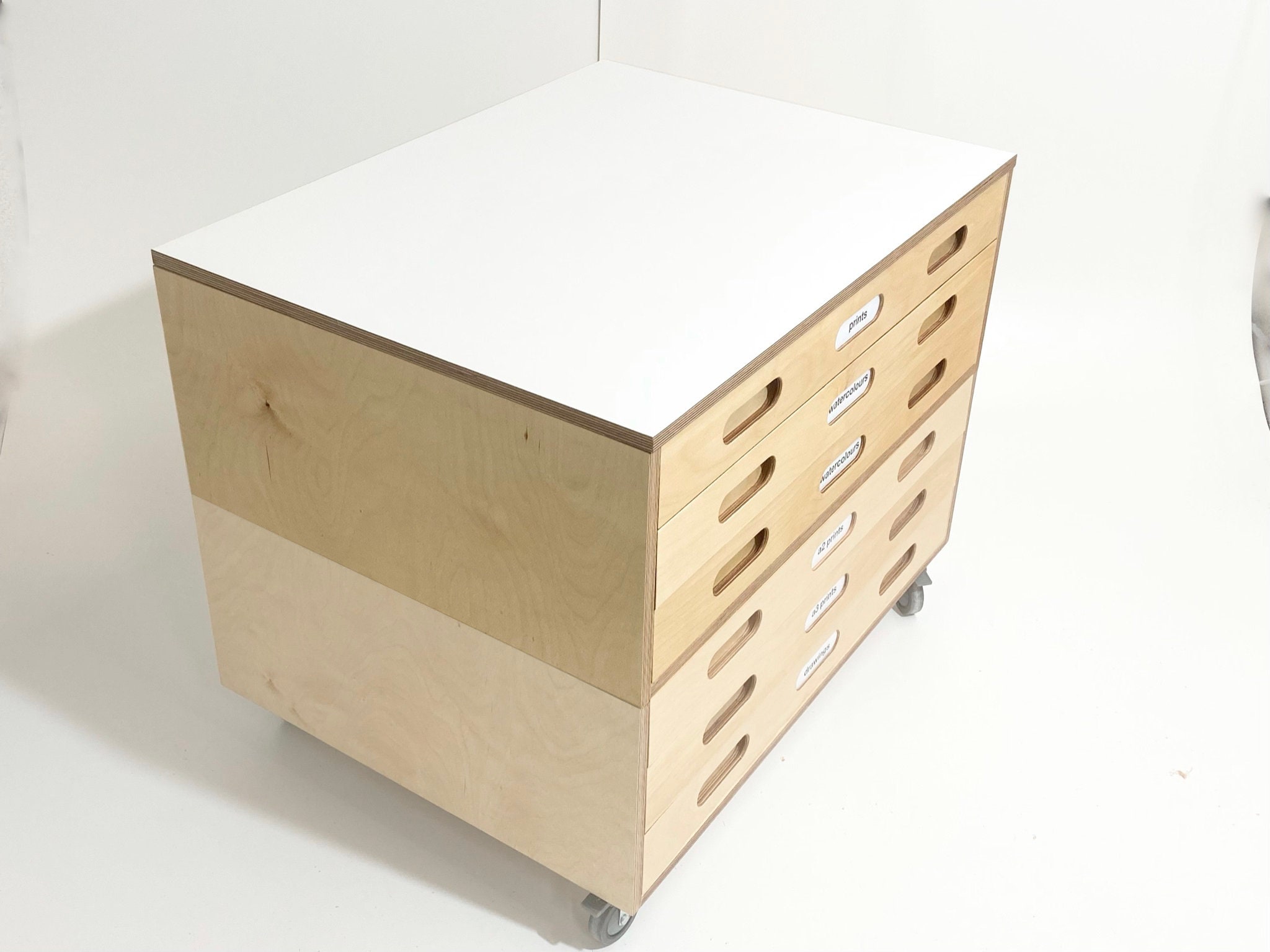 A1 Plan Chest 3 Drawers - Etsy UK