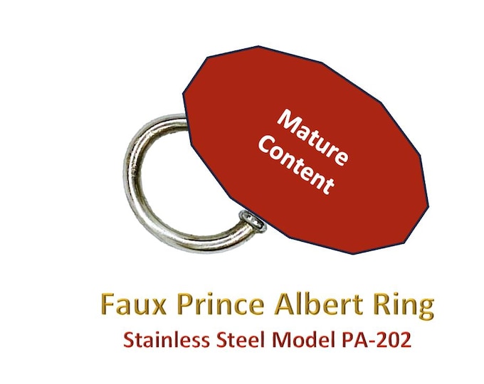 Prince Albert Faux Piercing - Stainless Steel Jewellery (model PA-202 ...