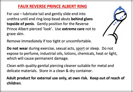 Faux Reverse Price Albert Ring - Etsy Canada