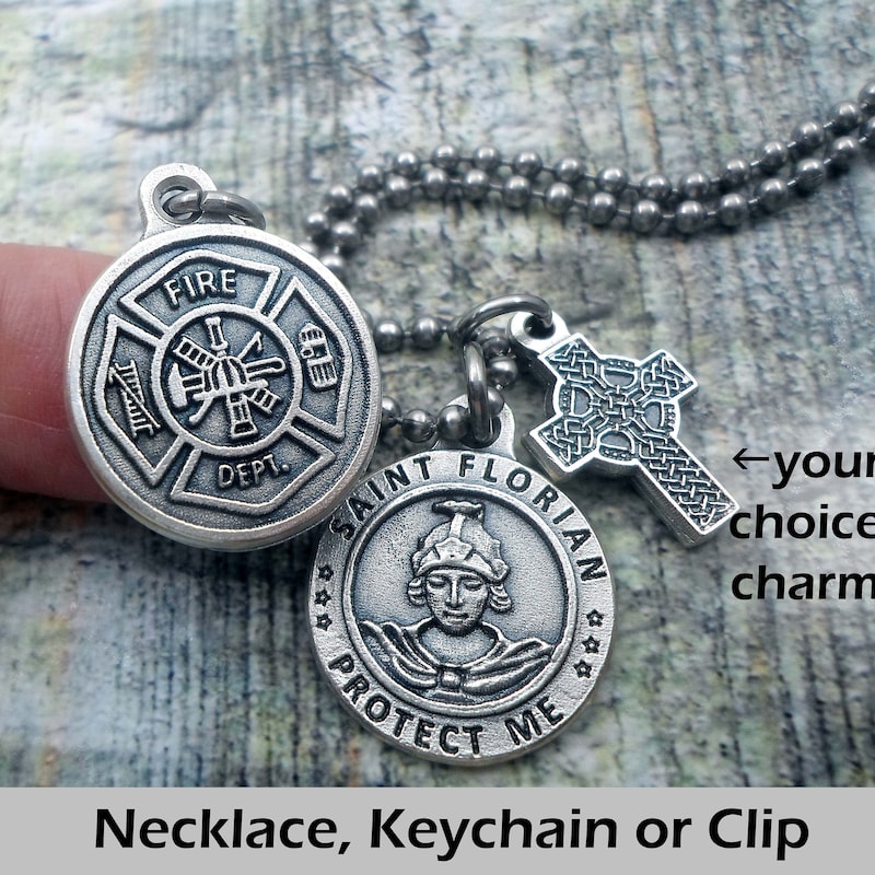 Firefighter Charm - Etsy