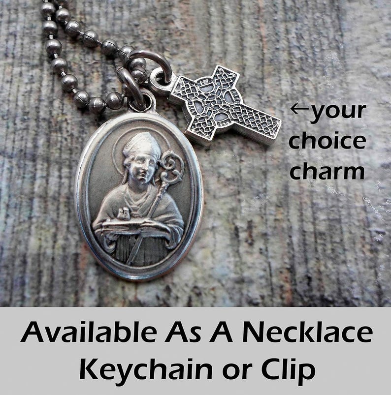 Saint Januarius Patron Saint of Blood Banks and Blood Donors, Necklace ...