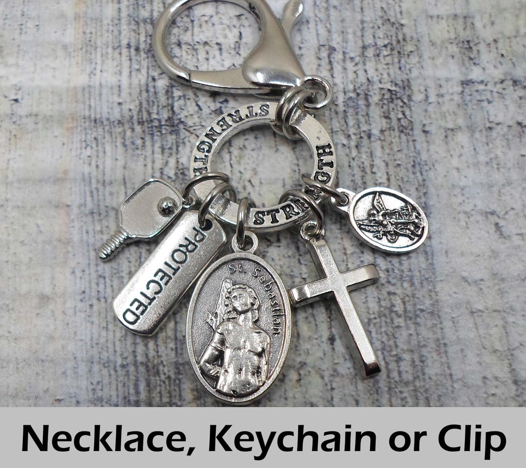 St. Sebastian, Patron Saint of Pickleball, Strength Based Lucky Charm ...