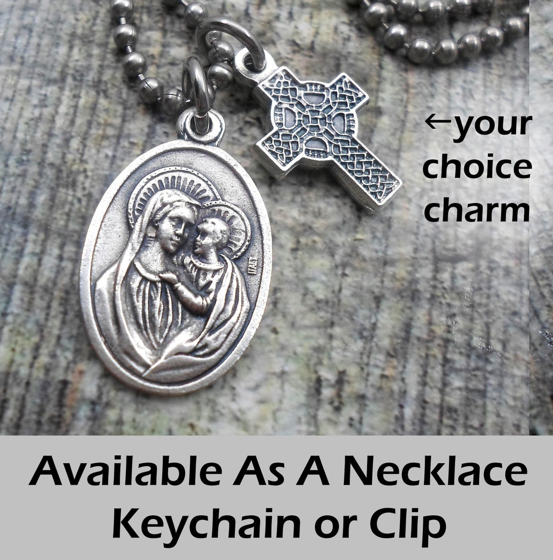 St. Our Lady of Good Counsel Necklace, Keychain or Clip, St ...