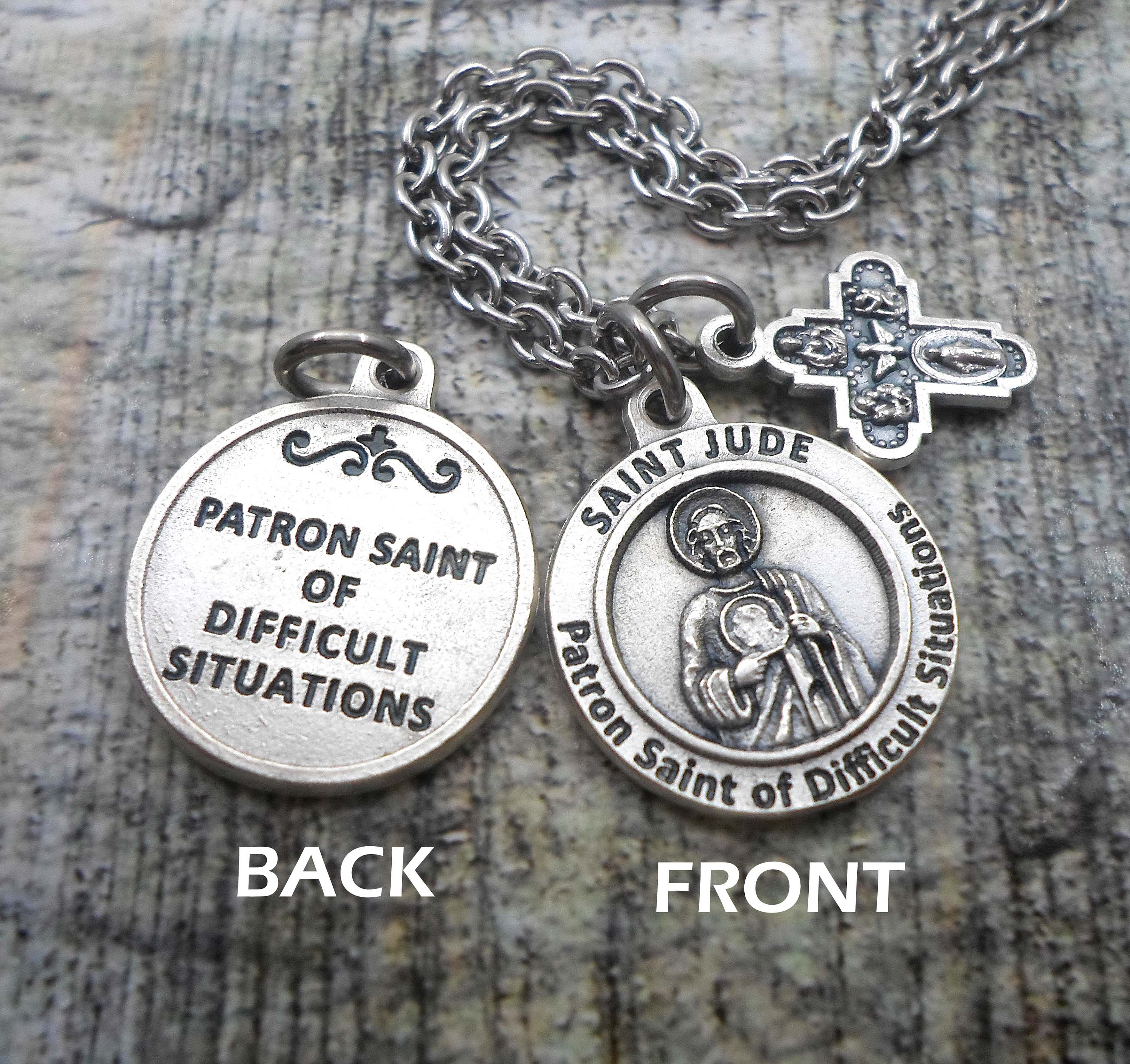 St. Jude, Patron Saint of Difficult Situations, Necklace, Keychain or ...