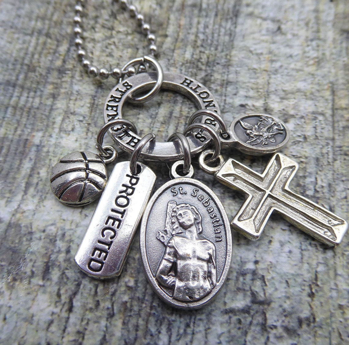 St. Sebastian Patron Saint of Basketball Strength Based | Etsy