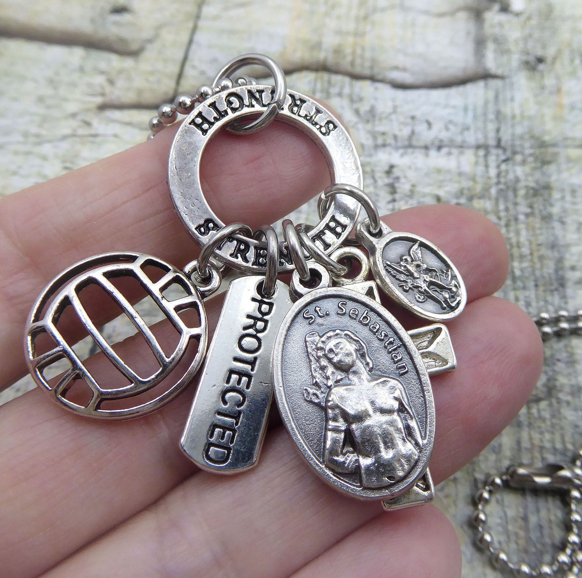 St. Sebastian Patron Saint of Volleyball Strength Based - Etsy