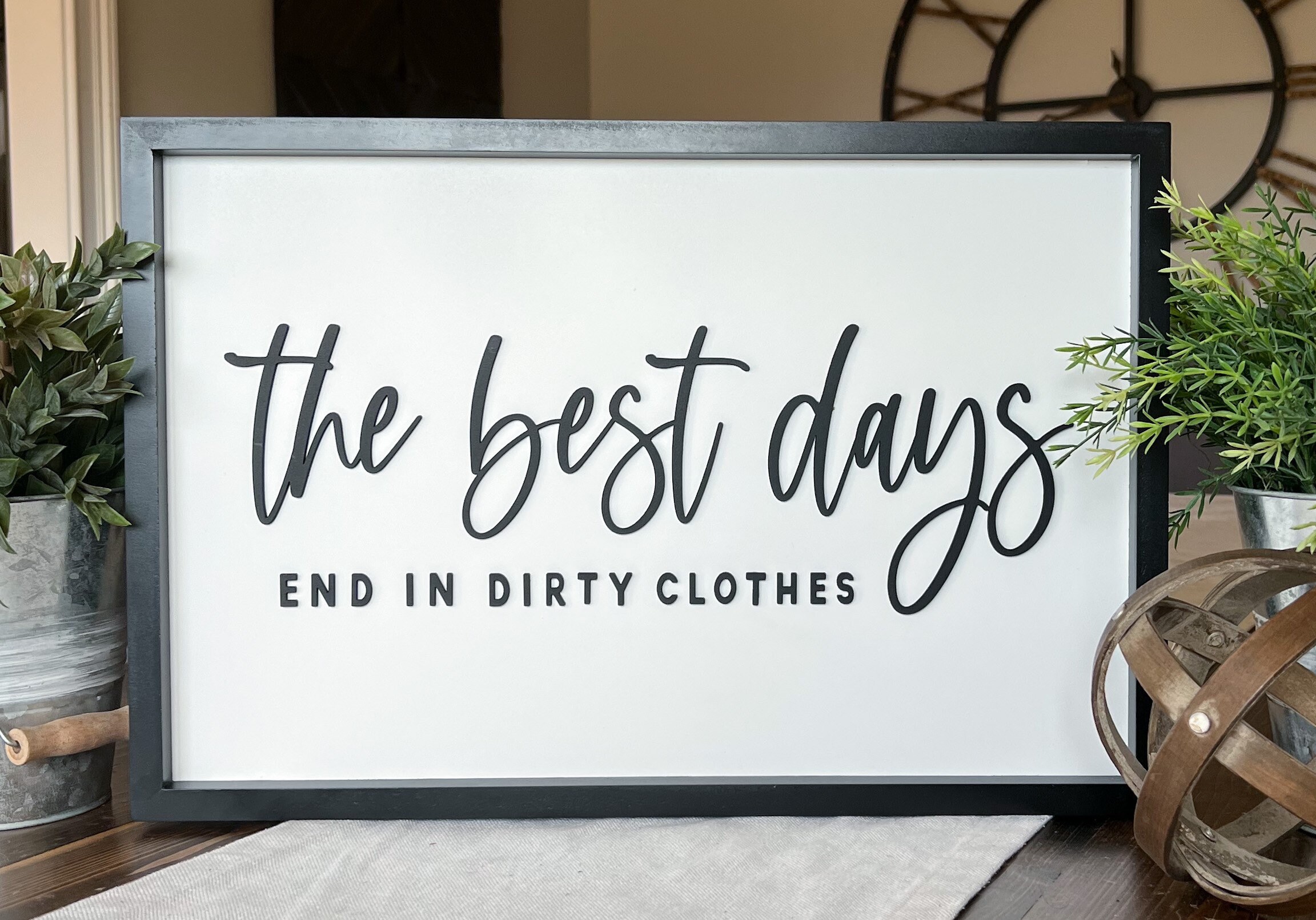 Laundry Sign 3D Lettering Laundry Room Decor the Best Days - Etsy