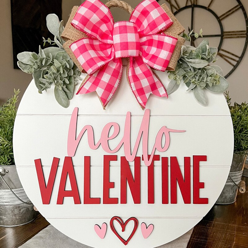 Valentine Door Decor - Etsy