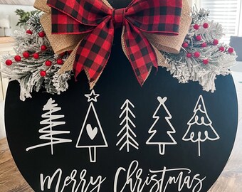 Metal Noel Peppermint Sign Christmas Peppermint Door Hanger - Etsy