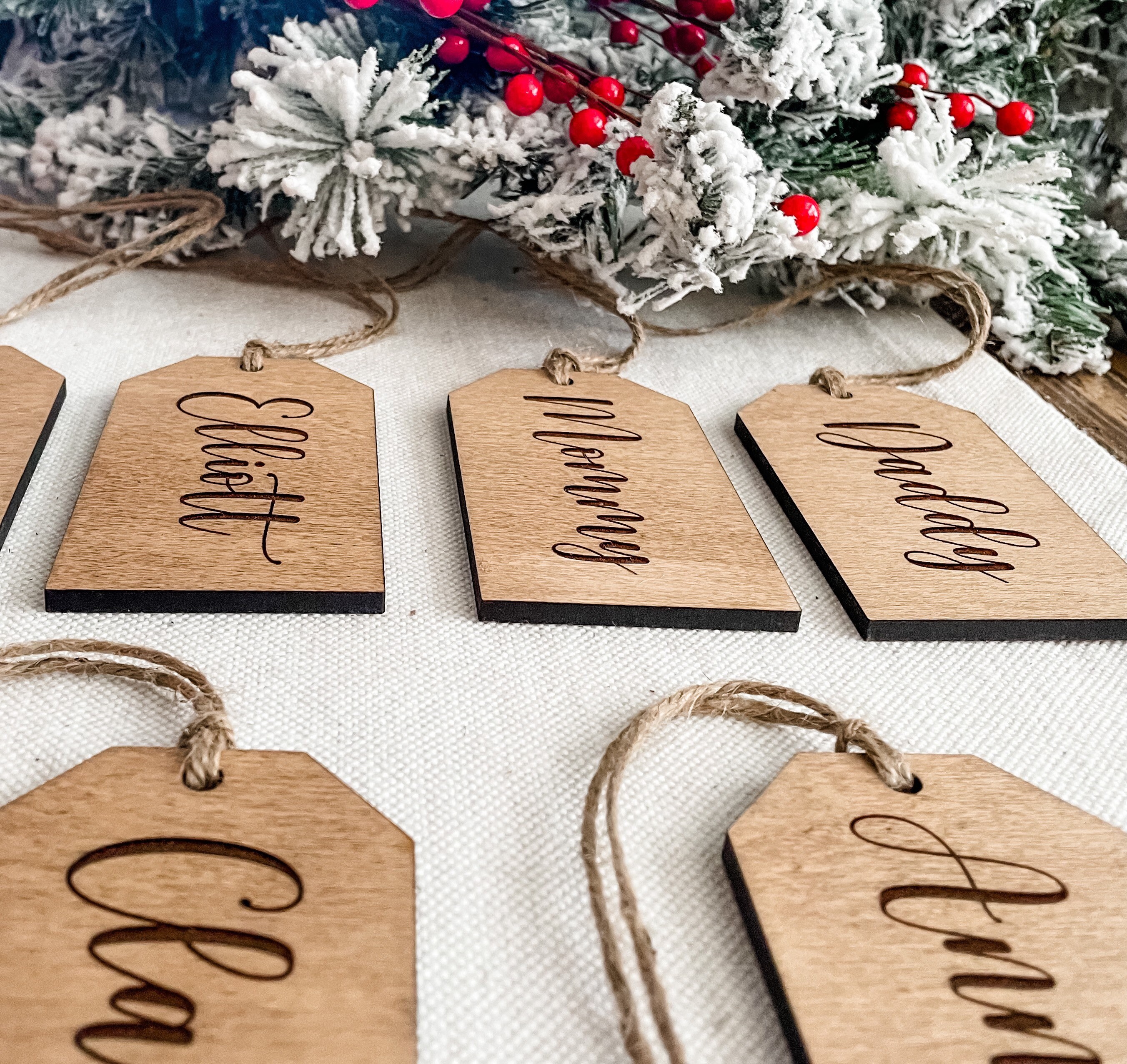 Stocking Tags Laser Engraved Stocking Tags Personalized - Etsy