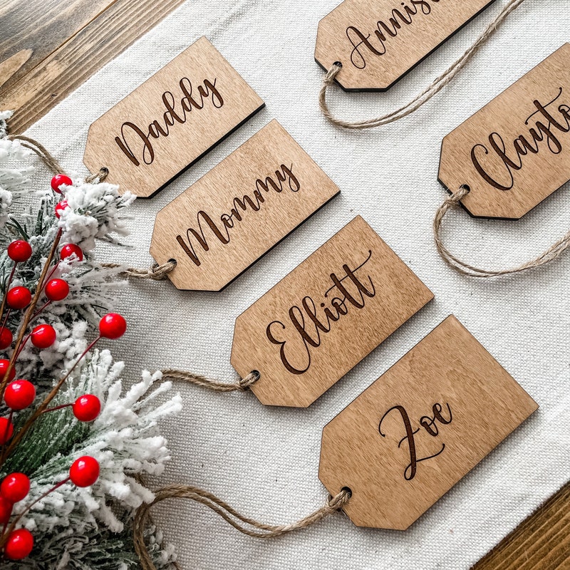 Engraved Wood Tags - Etsy