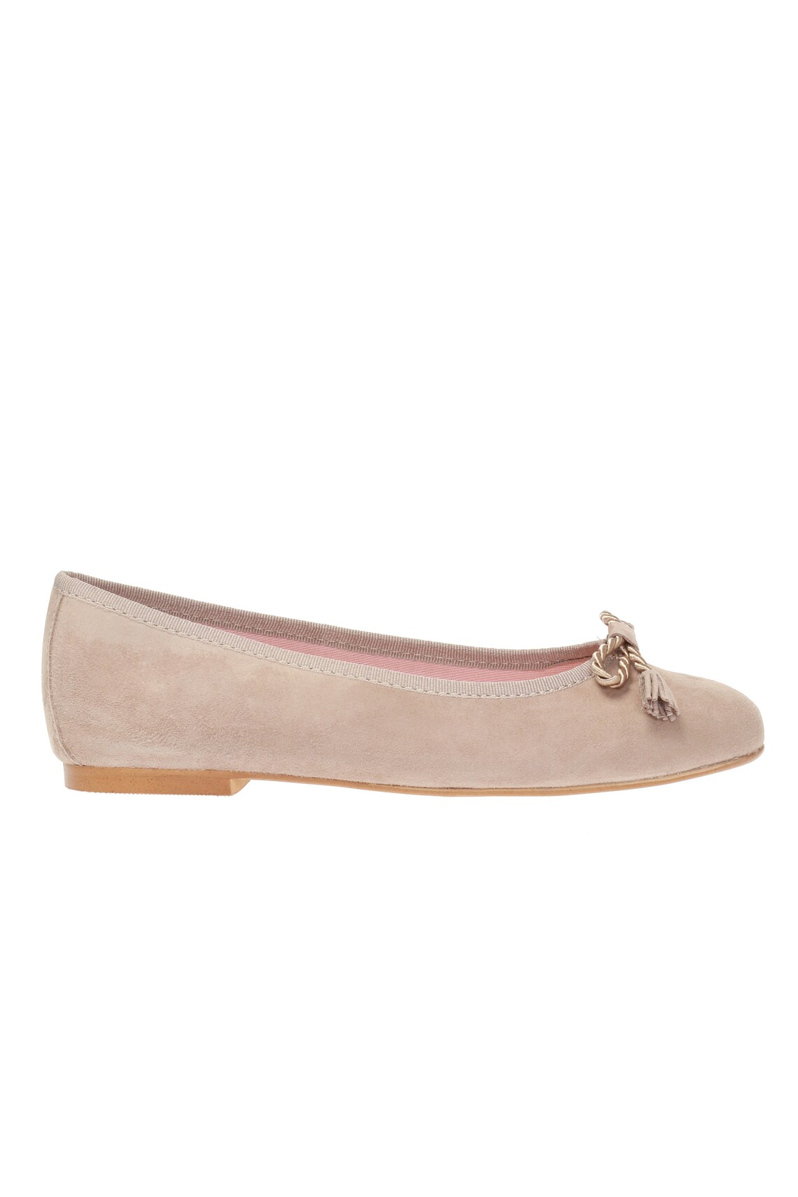 Handmade Beige Suede Ballerina Shoes, Ballet Flats, Leather Shoes ...