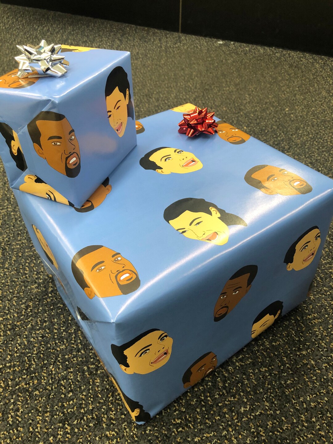 Kanye and Kim West Kardashian Face Gift Wrap Roll - Etsy
