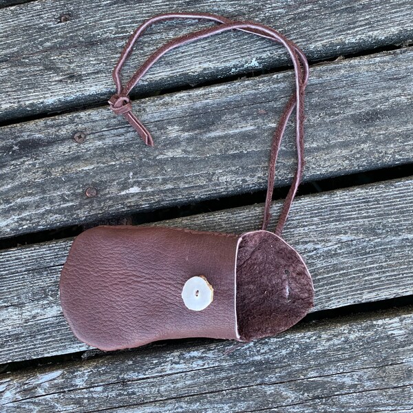Leather Neck Pouch - Etsy