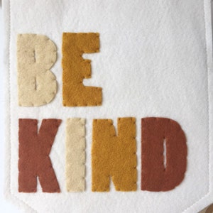 Be Kind Felt Banner, Kids Bedroom Wall Hanging, Nursery Rainbow Flag ...
