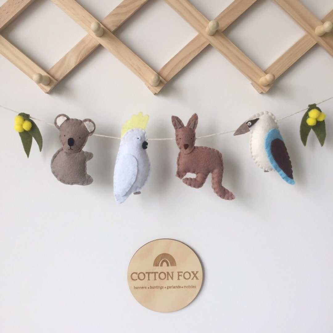 Australian Animal Bunting, Aussie Animals, Koala, Cockatoo, Kangaroo ...