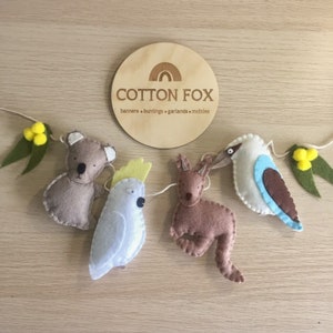 Australian Animal Bunting, Aussie Animals, Koala, Cockatoo, Kangaroo ...