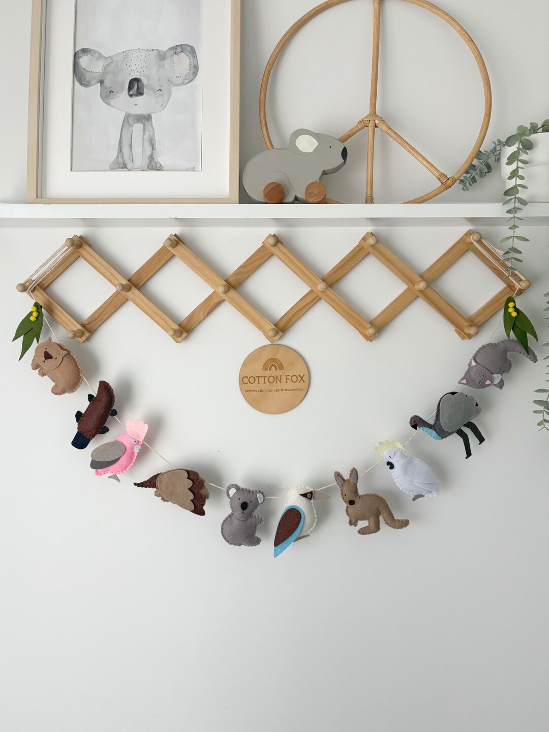 Australian Animal Felt Bunting, Australian Animal Garland, Koala ...