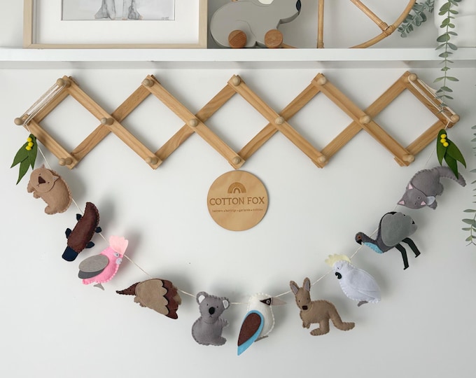 Australian Native Animals Garland, Nursery Decoration, Koala Kangaroo ...