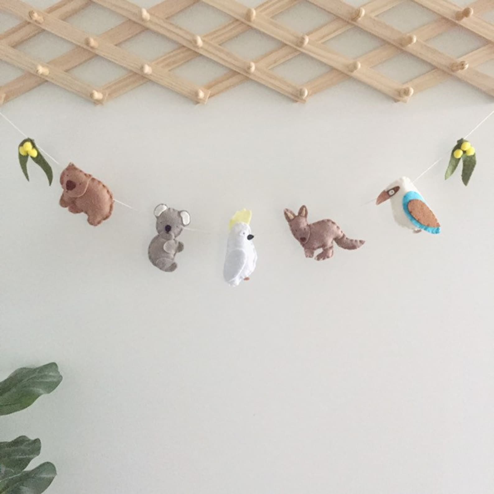 Australian Animals Felt Bunting Set of 5 Aussie Animal Gum | Etsy