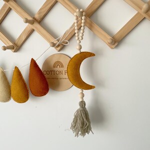 Boho Moon Wall Hanging, Boho Decor, Moon Decor, Nursery Decor, Bedroom ...