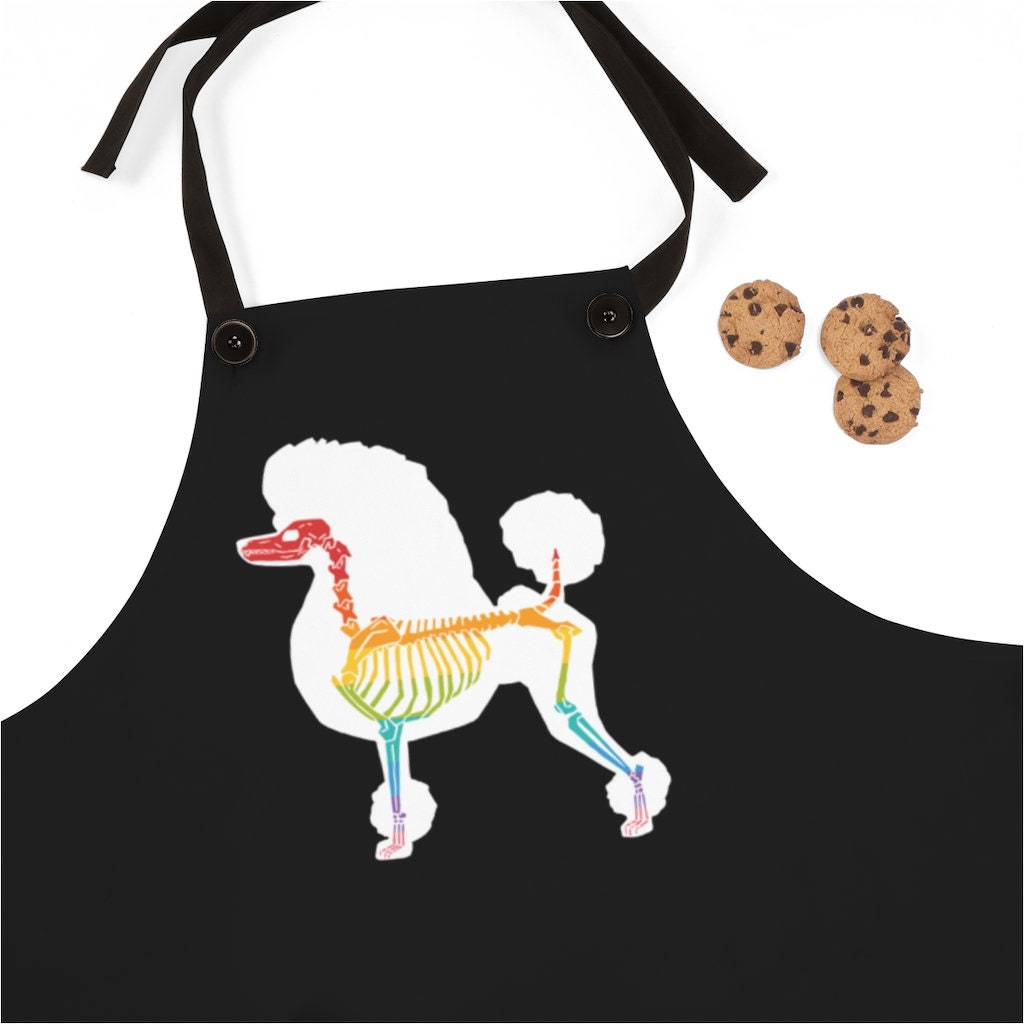 Poodle Skeleton Apron - Etsy