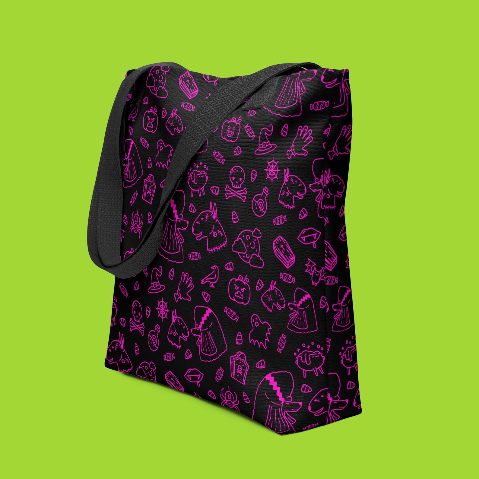 Bride of Frankenstein Poodle Bull Terrier Halloween Repeat Tote Bag - Etsy