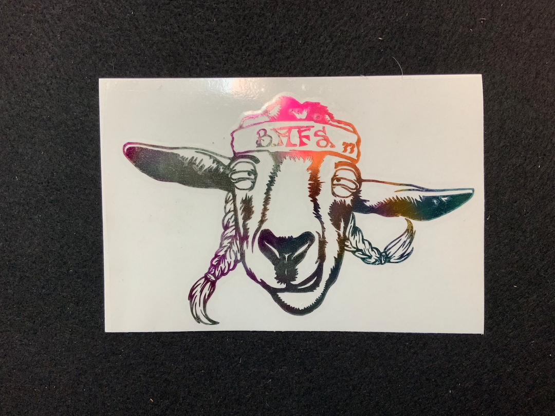Billy Strings - Sober Goat BMFS Holo Tie Dye (shinny) Vinyl Car Decal ...