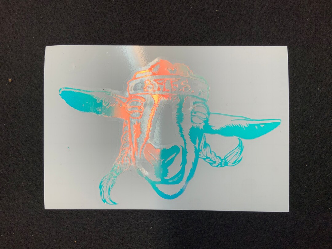 Billy Strings - Sober Goat BMFS Holographic Mirror (shinny) Vinyl Car ...