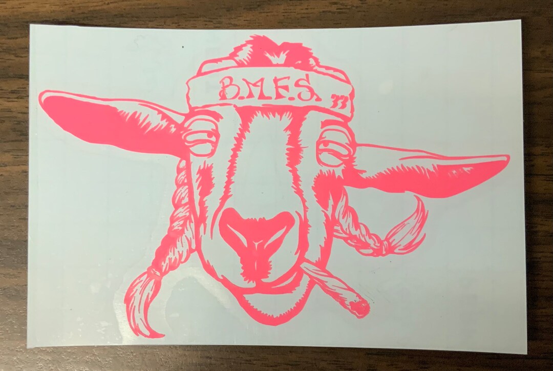 Billy Strings - Toasted Goat BMFS GLOW (pink) Vinyl Car Decal/water ...