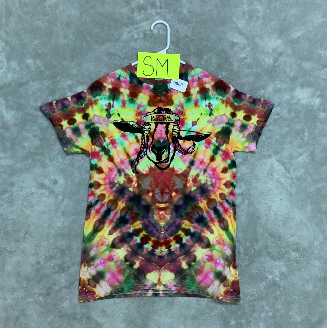 Tie Dye Small - Ice Dye - Billy Strings - Sober Goat Gildan 100% Cotton ...