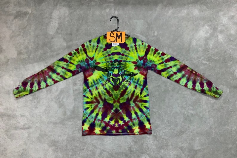 Sm Tie Dye - Ice Dye - Billy Strings - Toasted Goat Long Sleeve Gildan ...