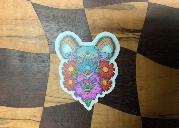 Billy Strings Red Daisy Toasted Goat/smoken Goat 3x2 Die Cut - Etsy