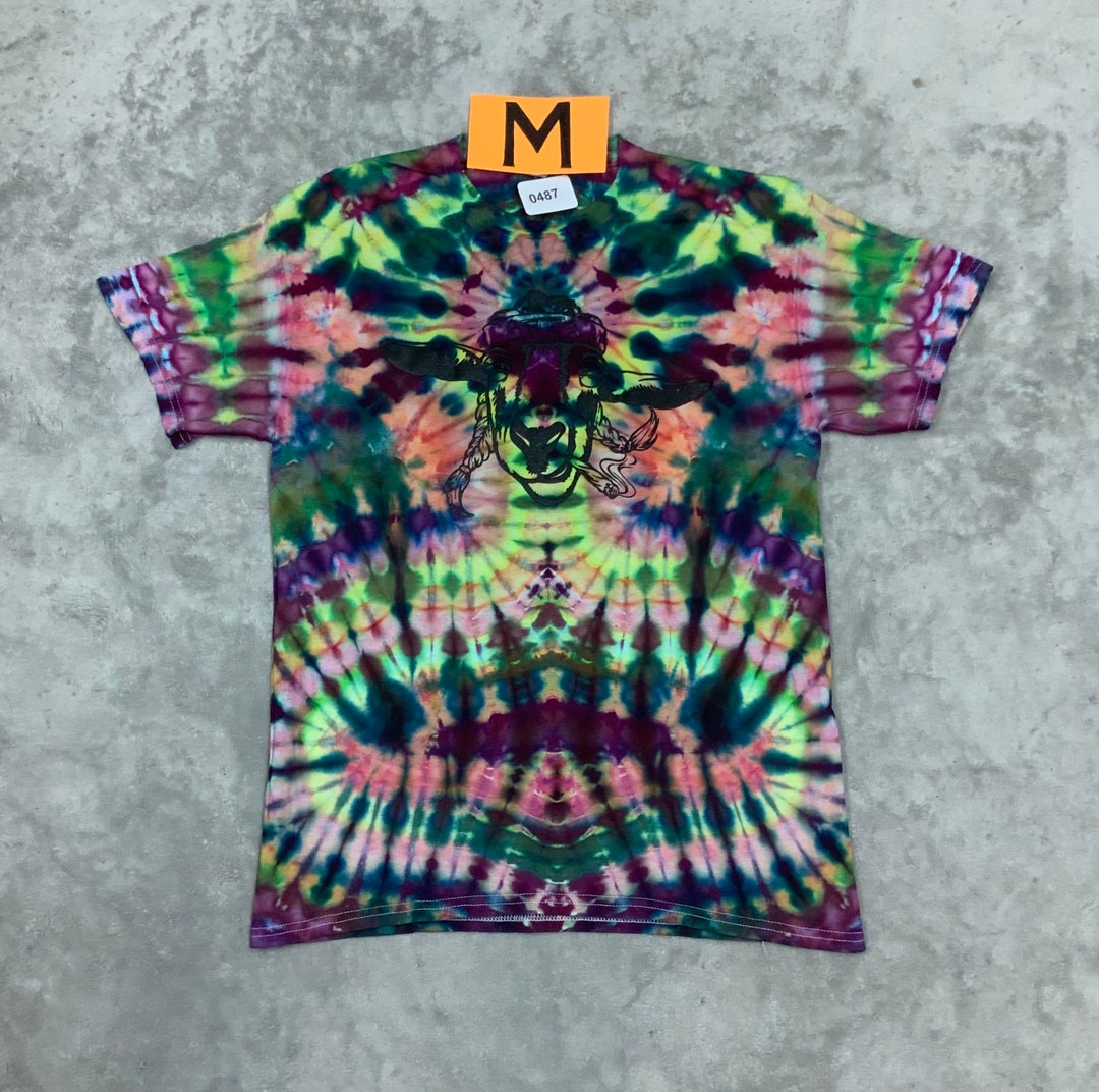 Medium - Ice Dye Tie Dye - Billy Strings - Toasted Goat Gildan 100% ...