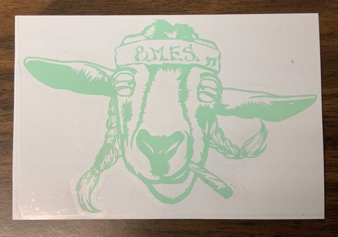 Billy Strings - Toasted Goat BMFS GLOW (teal) Vinyl Car Decal/water ...